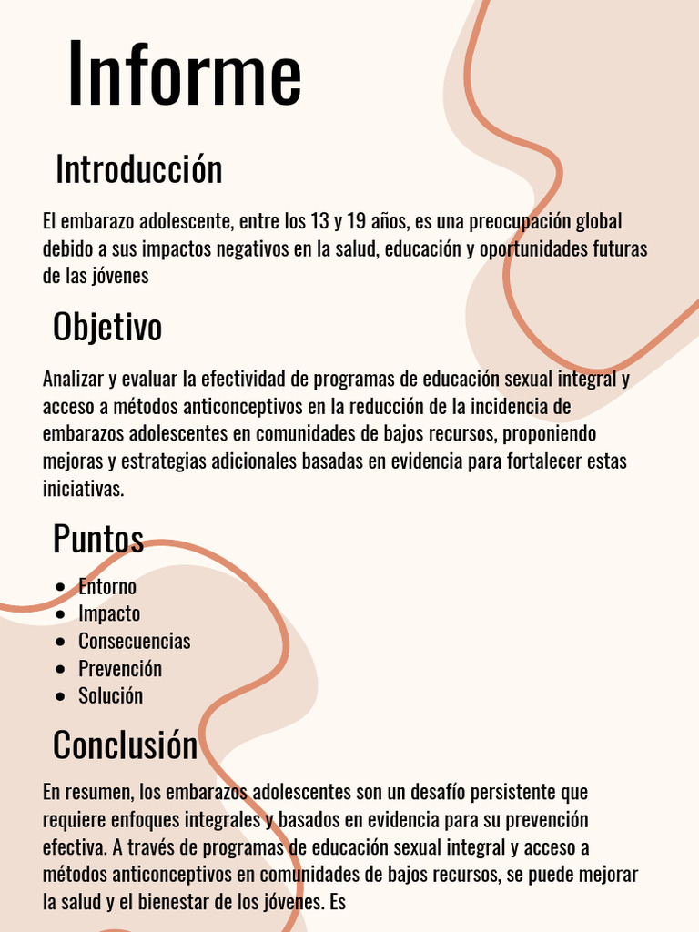 Informe | PDF | Ciencias sociales | Salud y bienestar