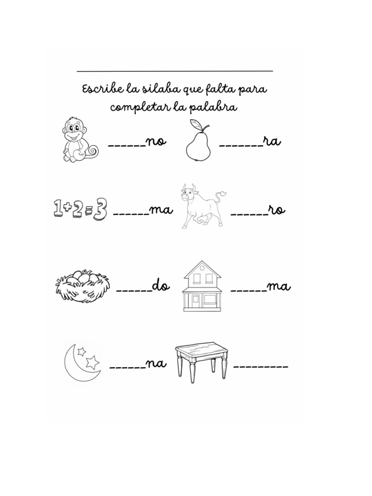 Completa La Palabra | PDF