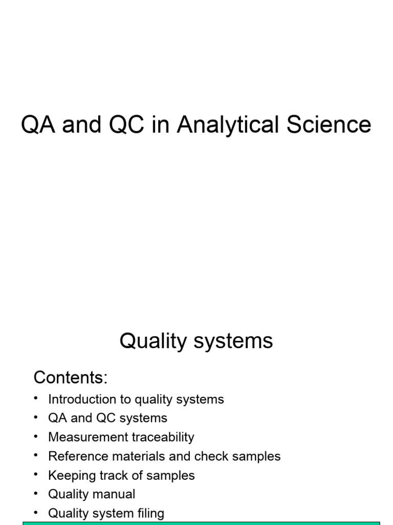 QAQC Dan Pengendalian Mutu | PDF | Quality Assurance | Calibration
