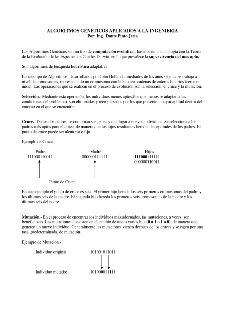 Algoritmos Geneticos Usfx Orcid:0009-0000-2477-5415 | PDF | Algoritmo ...