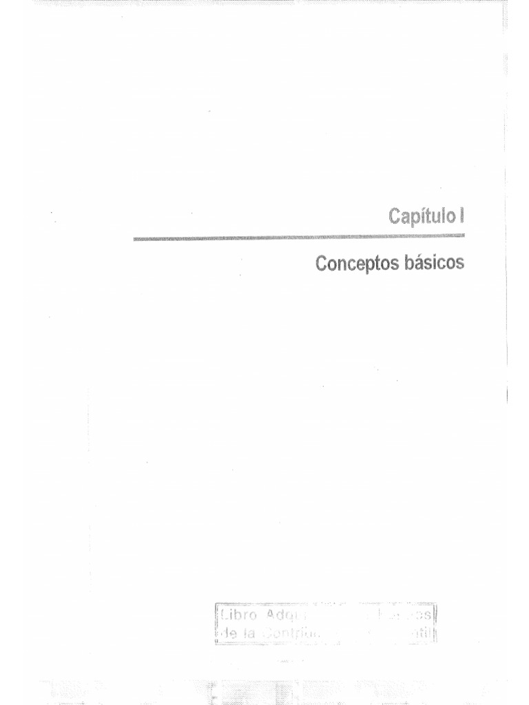 Cap 1 Libro - Conceptos Basicos | PDF