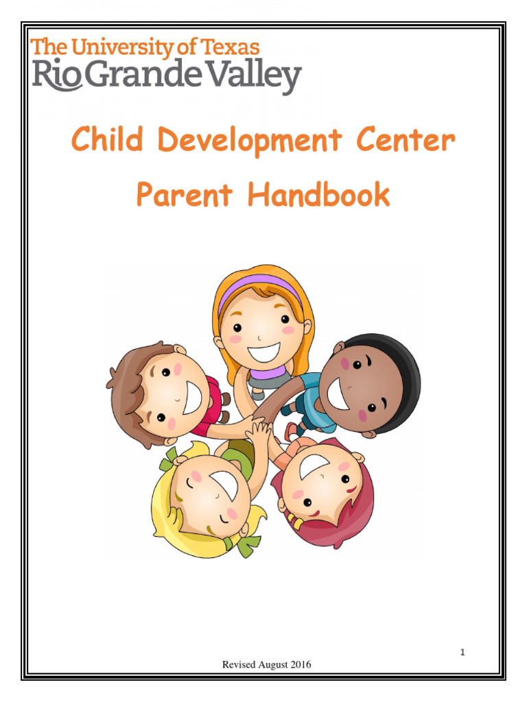 Parent Handbook for UTRGV CDC | PDF | Preschool | Child Care