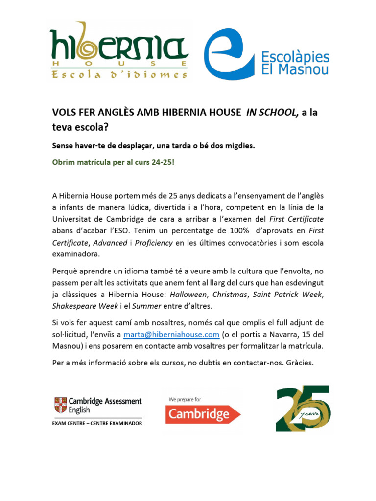 Te - Hibernia 24-25 | PDF