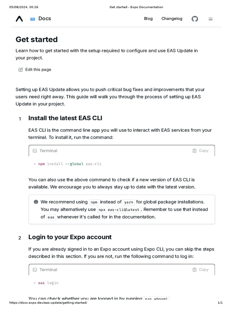 Get Started - Expo Documentation | PDF | Computers | Technology ...