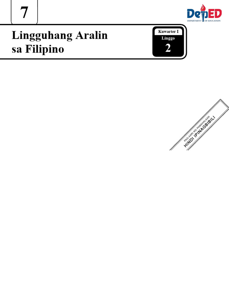 F7 DLL Week2 Q1 Anyo-ng-Panitikan Paksa Layon Ideya August-5-9 2024-2 | PDF