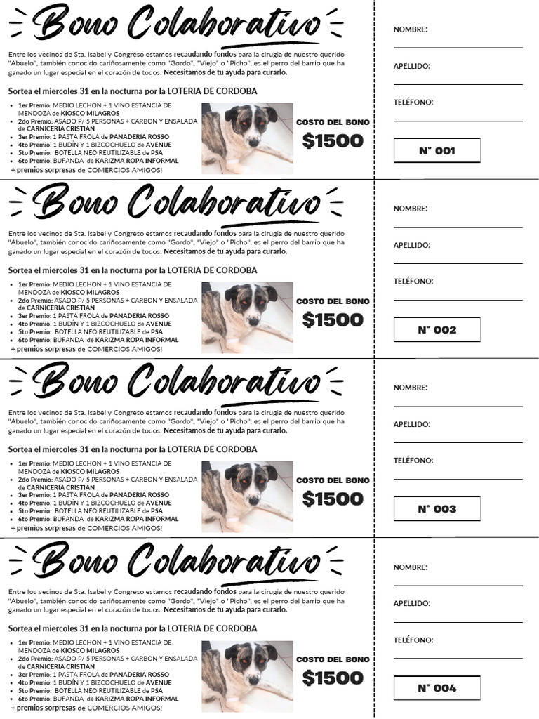 Bono Colaborativo para "Abuelo" | PDF