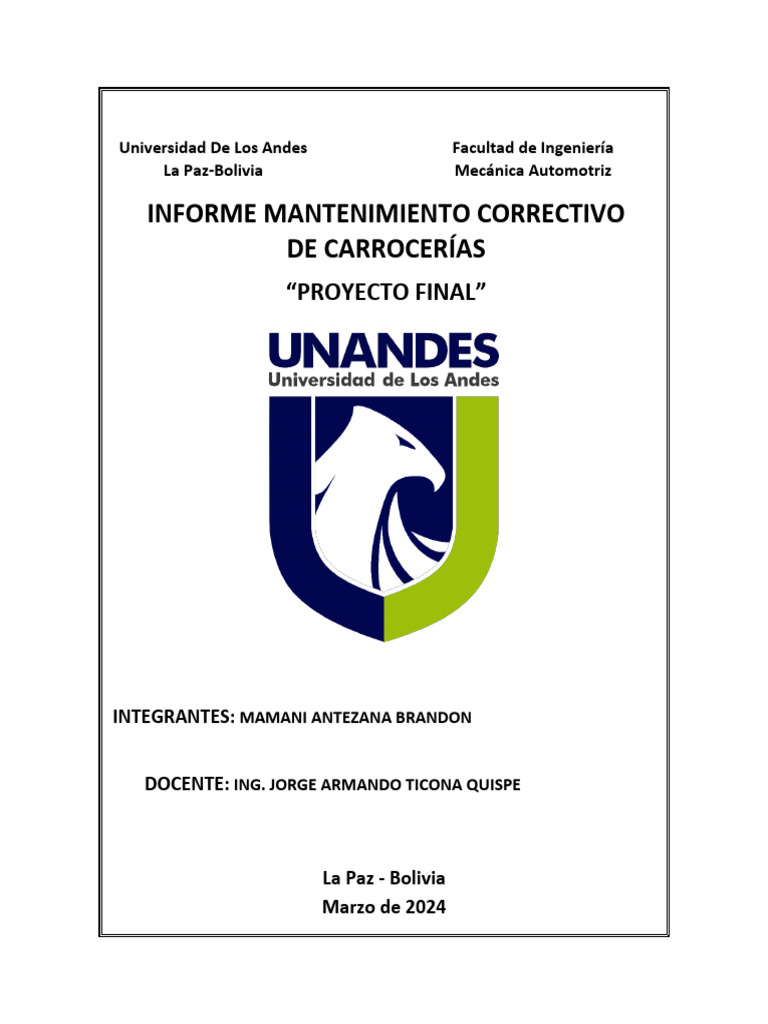 PROYECTO FINAL Brandon Mamani A. | PDF | Aprendizaje