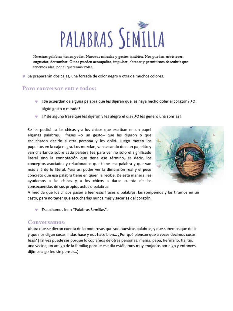 Palabras Semillas | PDF