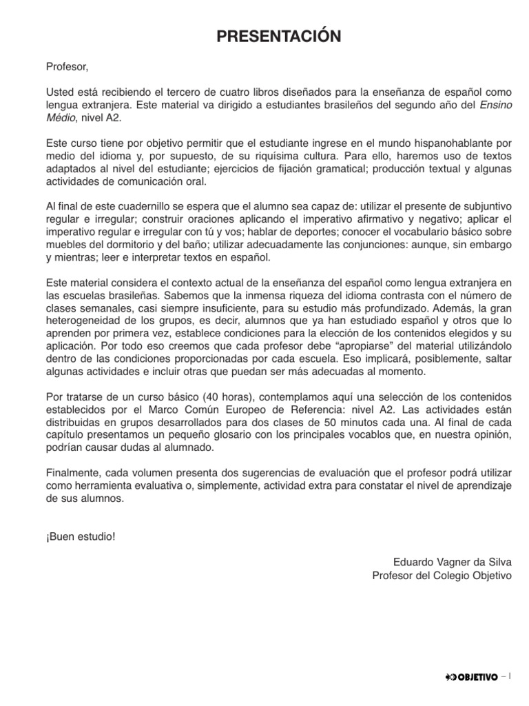 Cad3 Ensino Medio 2serie 2024 Espanhol | PDF | Lengua española | Verbo