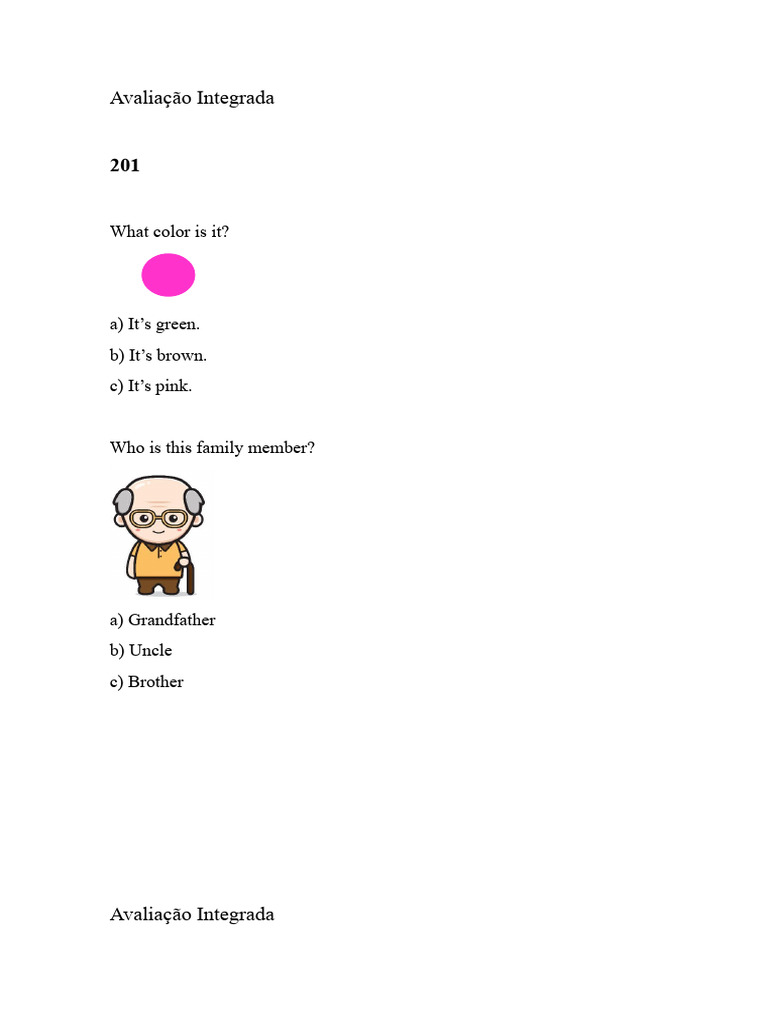 Integrated Evaluation Quiz | PDF