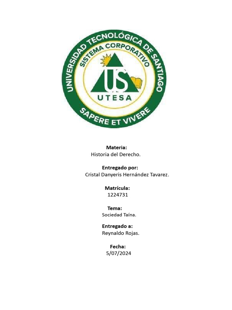 Sociedad Taína: Cultura y Legado | PDF | Agricultura