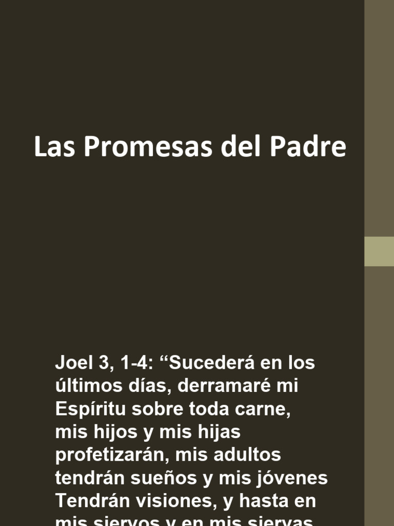 La Promesa Del Padre | PDF | espíritu Santo | Bautismo
