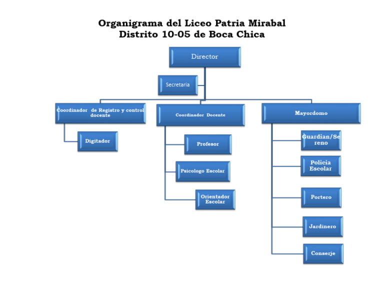 Organigrama Del Liceo Patria Mirabal Original | PDF
