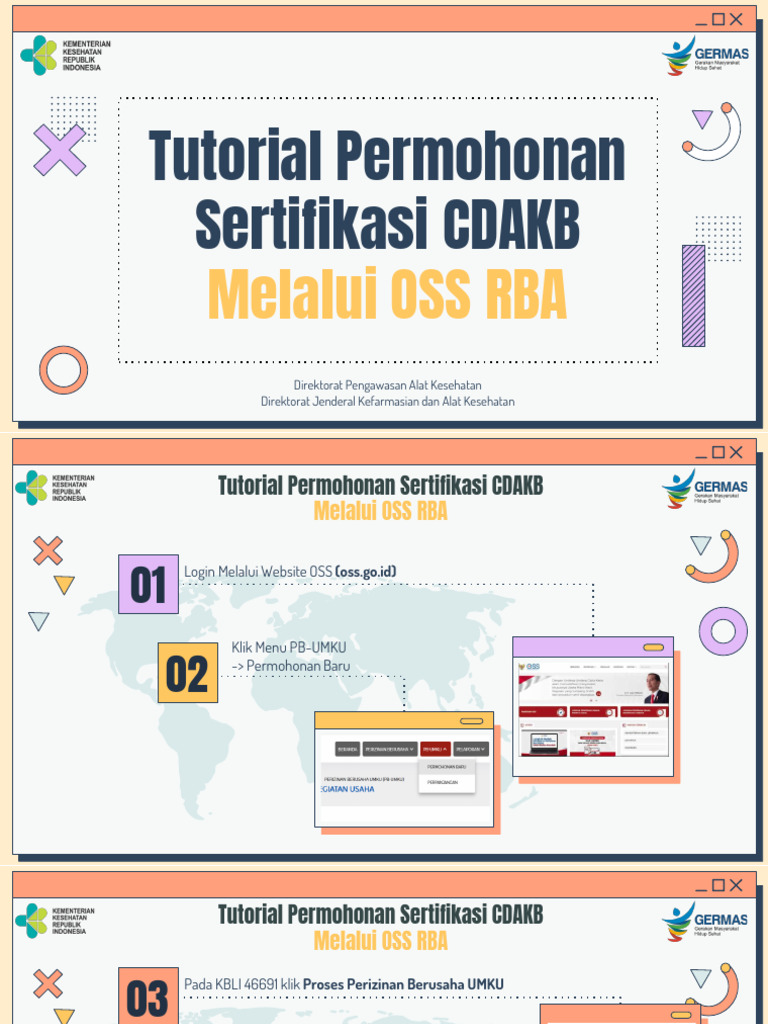 Tutorial Seralkes Permohonan CDAKB via OSS | PDF