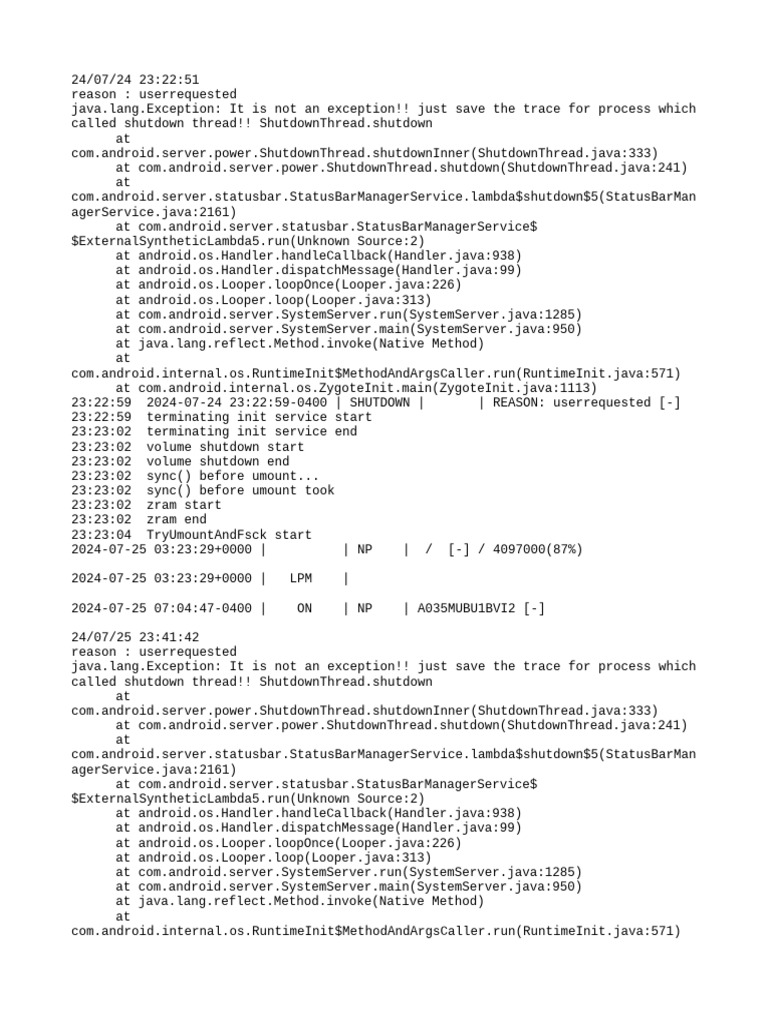 Power Off Reset Reason Backup | PDF | Java (Programming Language) | Computer Architecture