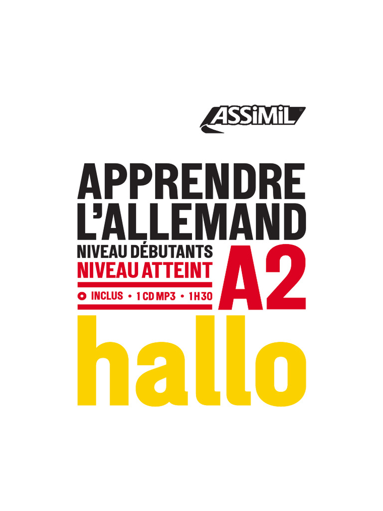 Cours d'Allemand A2 Débutant PDF | PDF | Pronom | Verbe