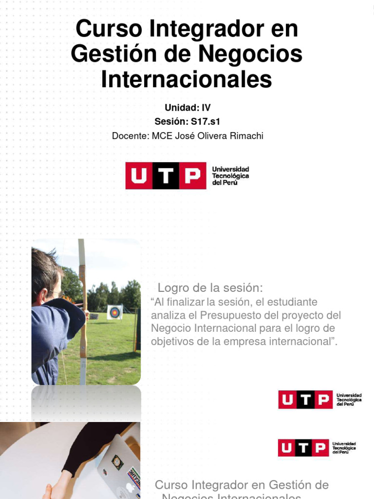 S17 - s1 Presupuesto Del Proyecto (Negocio Internacional) | PDF | Presupuesto | Mercado (economía)