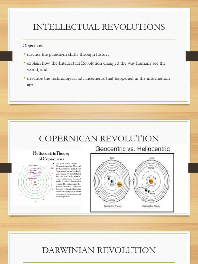 INTELLECTUAL REVOLUTIONS PPT Iyr | PDF | Philosophy | Self-Improvement