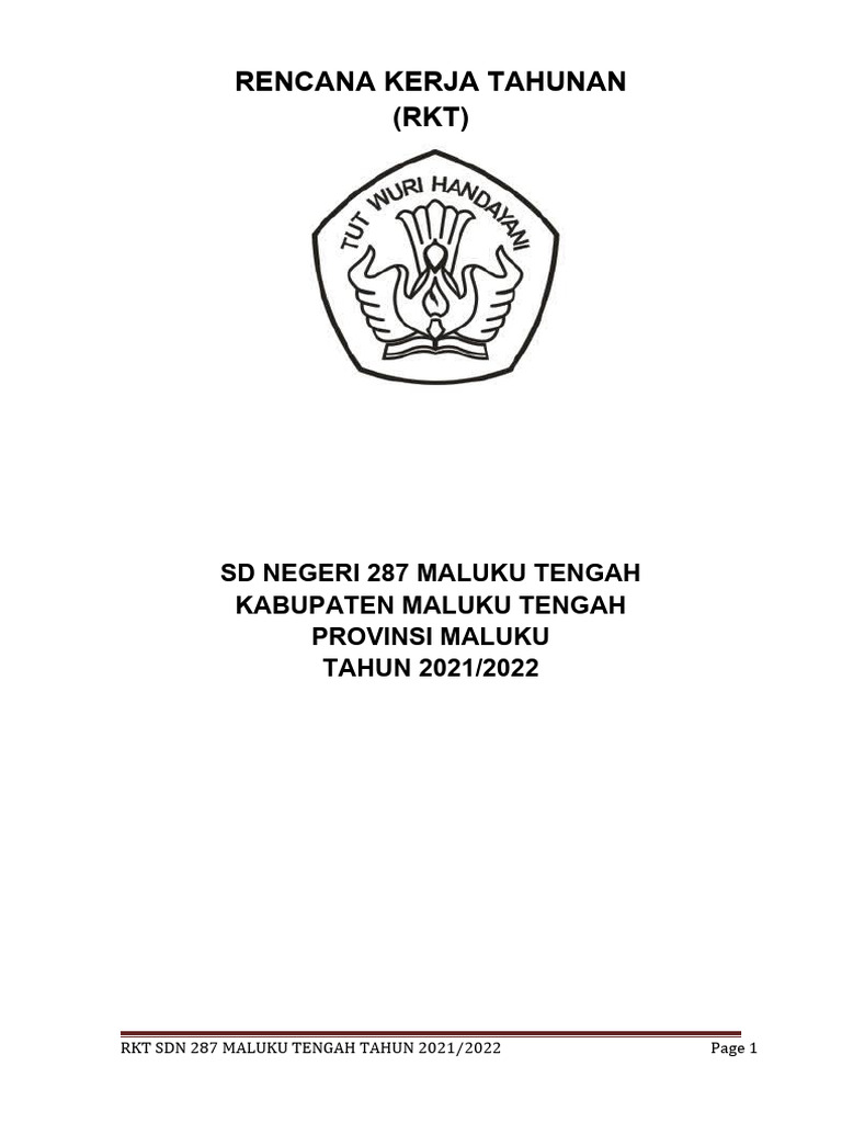 Contoh Format RKT SD | PDF