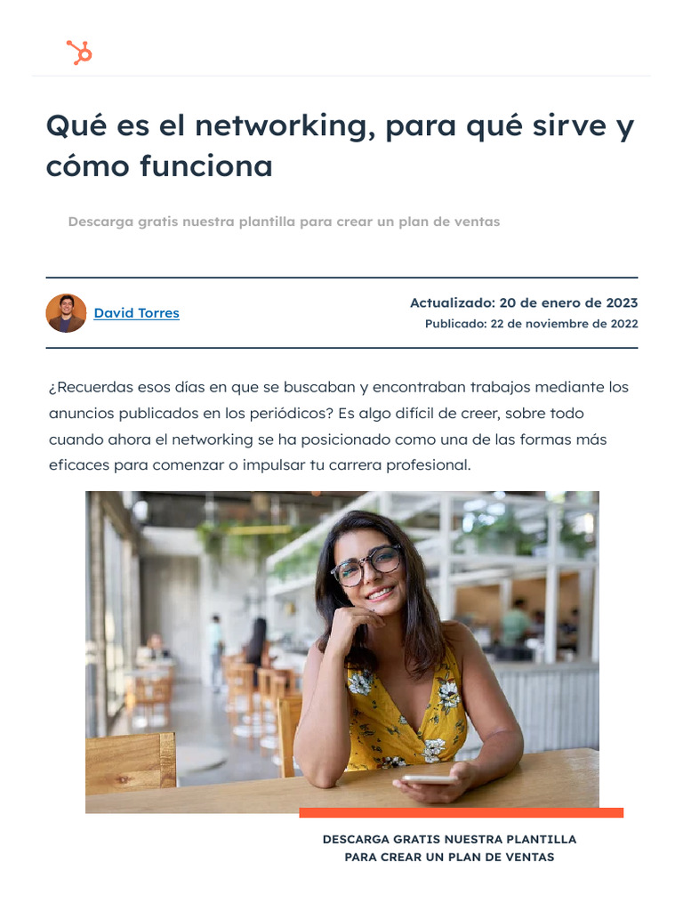 Qué es el networking, para qué sirve y cómo funciona | PDF | Comunicación humana | Business