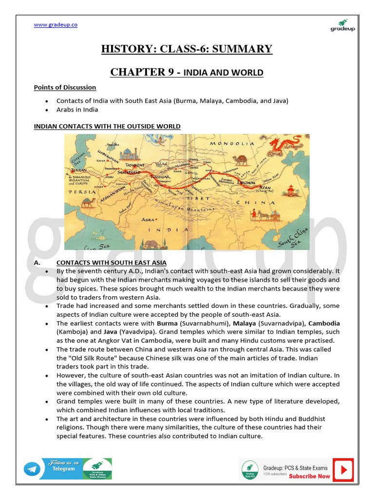 History Class6 Chap9 English 98 | PDF | Southeast Asia | Arabs