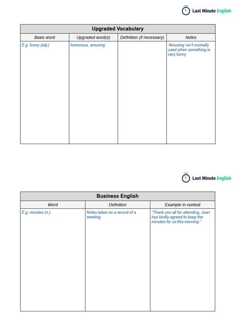 Recording Vocabulary | PDF