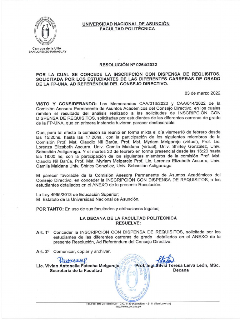 Resol. 0264 2022 | PDF