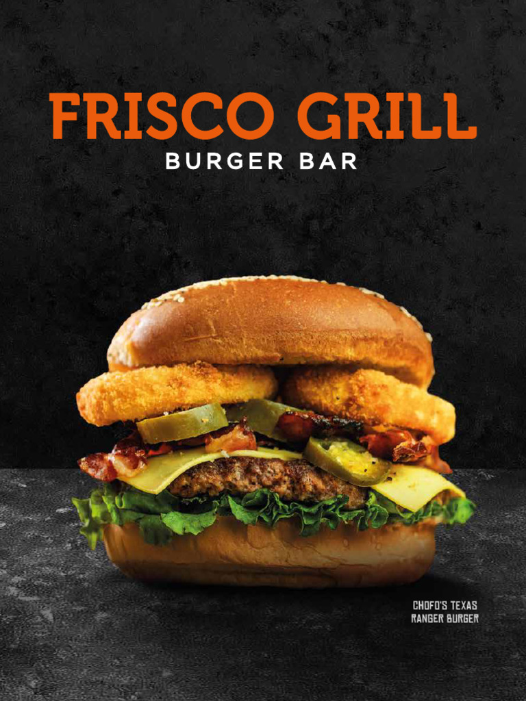 Menú Frisco Grill: Platos y Bebidas | PDF | Hamburguesas | Cocina ...