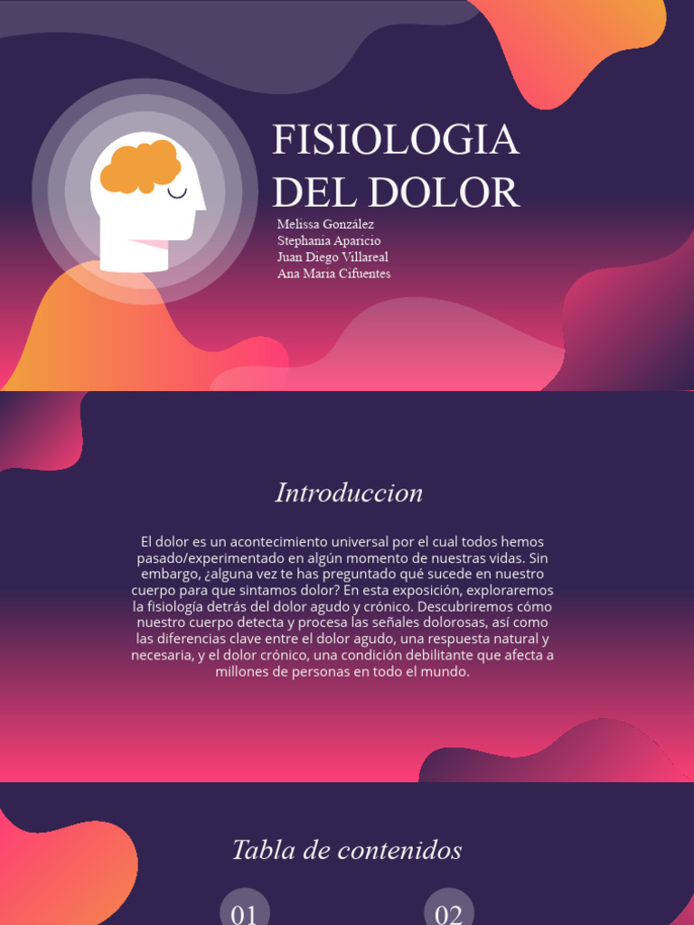 Fisiologia Del Dolor 2) | PDF | Dolor | Fisiología