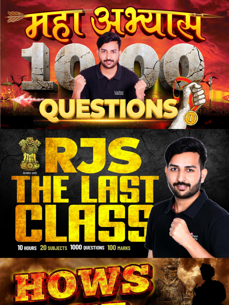 RJS 1000 Questions by Karan Sangwan Sir | PDF