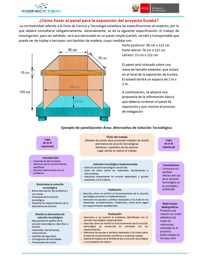 Medidas y Estructura Del Panel-Poster Eureka | PDF | Informática
