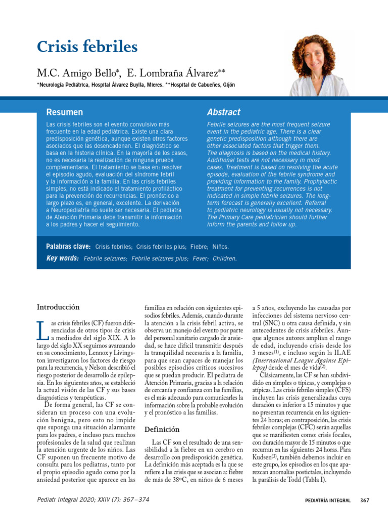 Crisis Febriles Ped Integral | PDF | Medicina CLINICA | Medicina