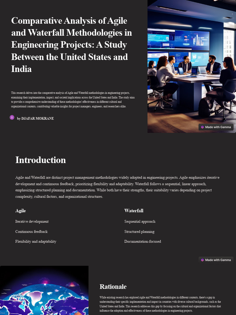 Comparative Analysis of Agile and Waterfall Methodologies in Engineering Projects A Study ...