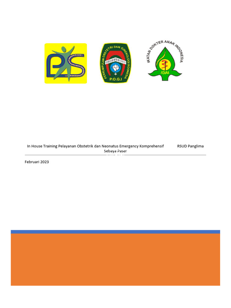 TOR Pelatihan Ponek | PDF | Pengembangan Diri