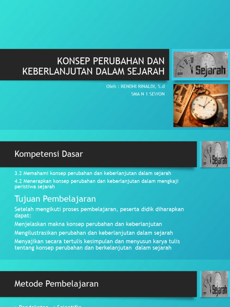Konsep Sejarah: Perubahan & Keberlanjutan | PDF | Sejarah