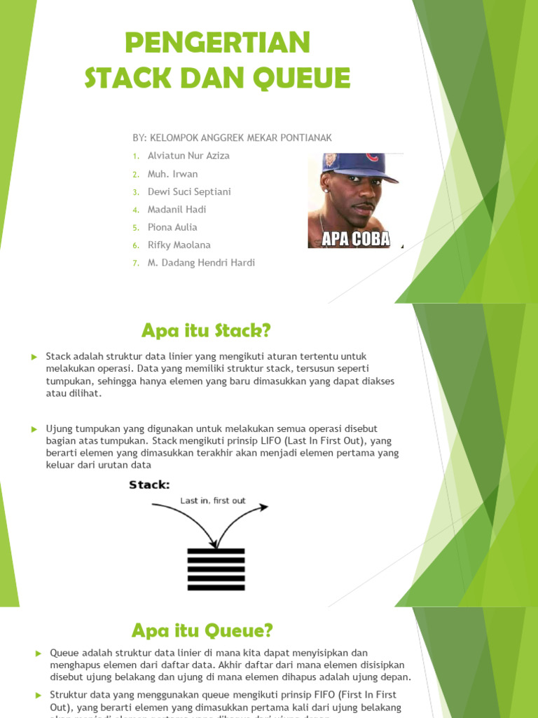 Pengertian Stack Dan Queue 2 | PDF | Komputer | Teknologi & Rekayasa
