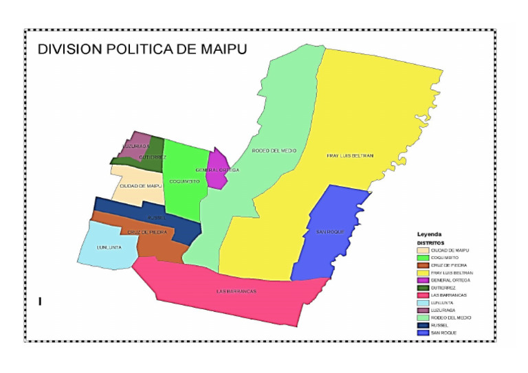 Maipu Mapa Politico | PDF