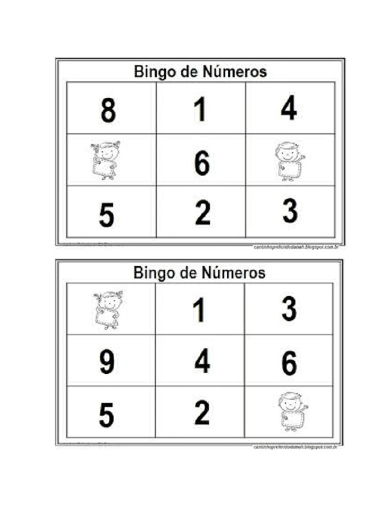 Bingo de Numeros | PDF