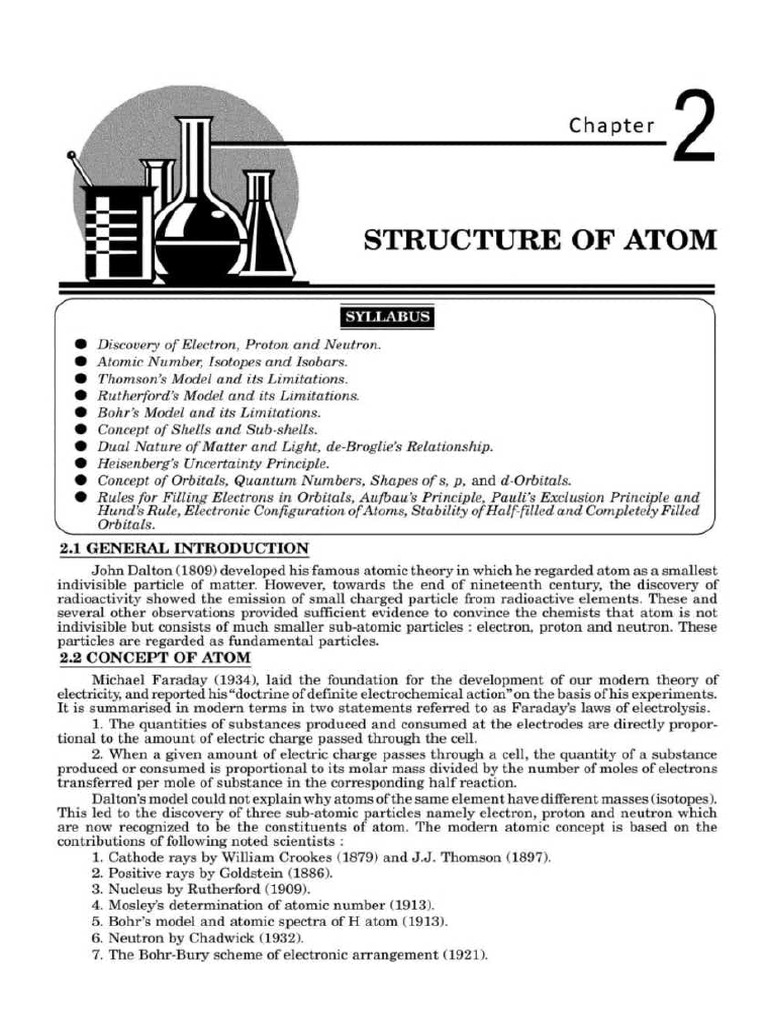 Structure of Atom | PDF