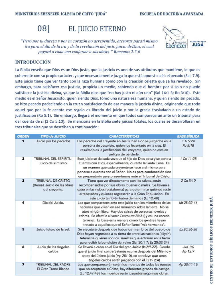 El Juicio Eterno | PDF | Pecado | Cristo (título)
