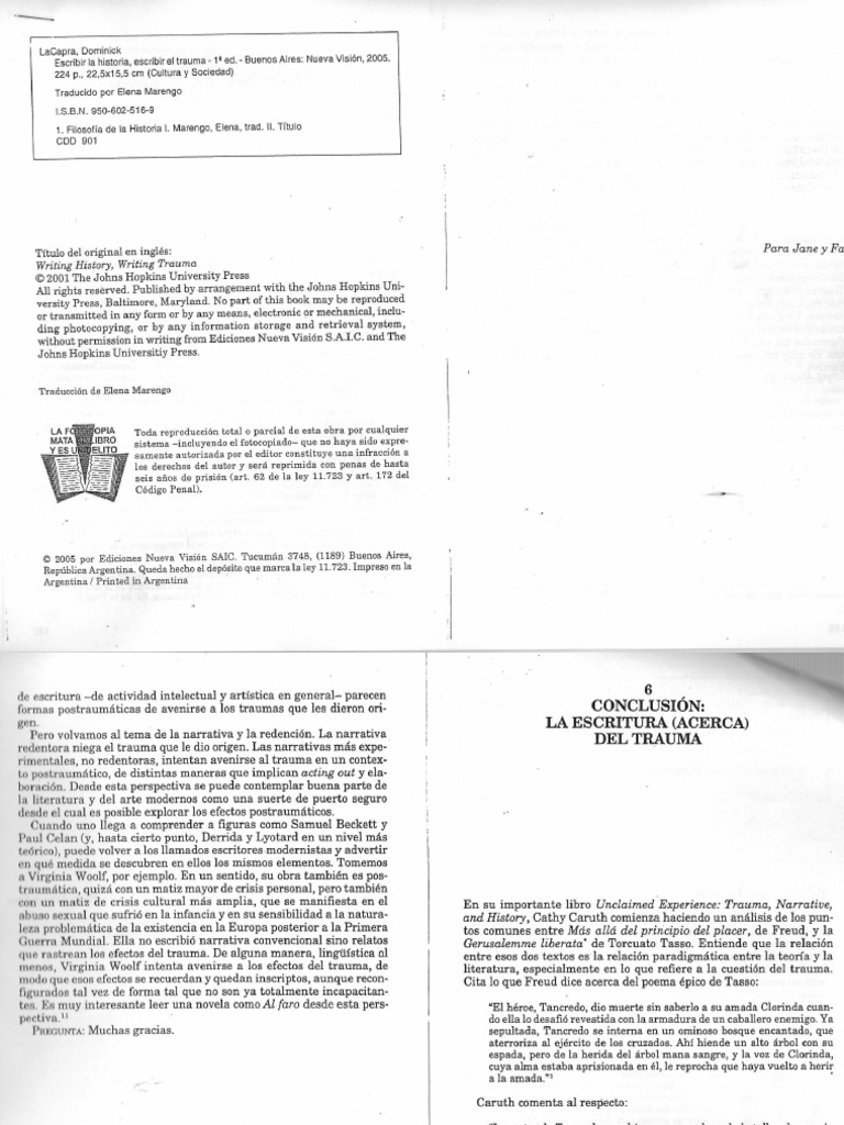 Lacapra - Escribir La Historia | PDF