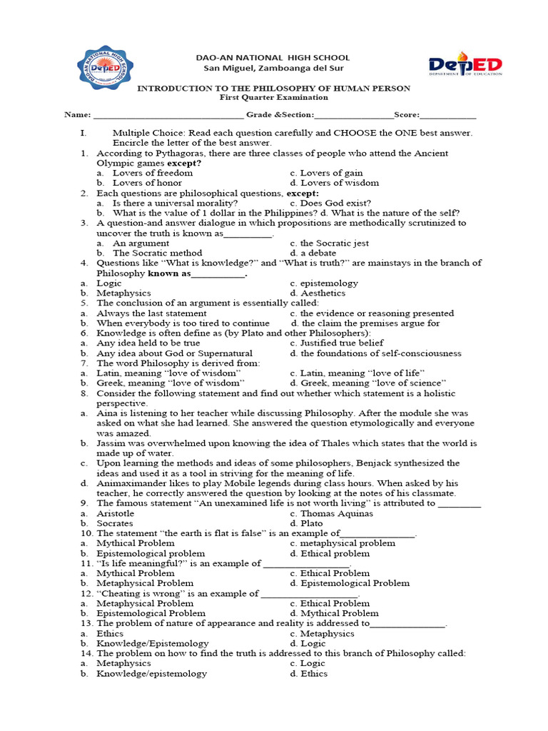 philo diane | PDF | Epistemology | Truth