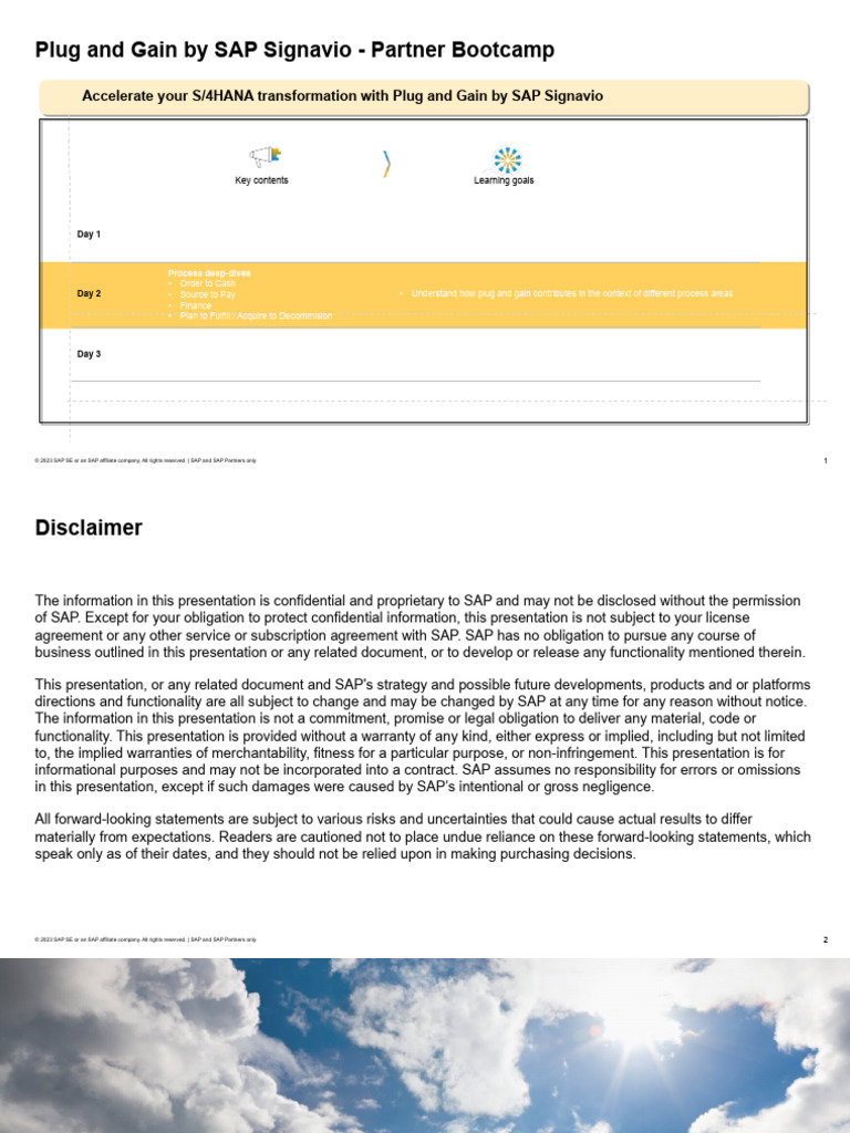 Accelerate Transformations With SAP Signavio Plug and Gain File 2 | PDF ...