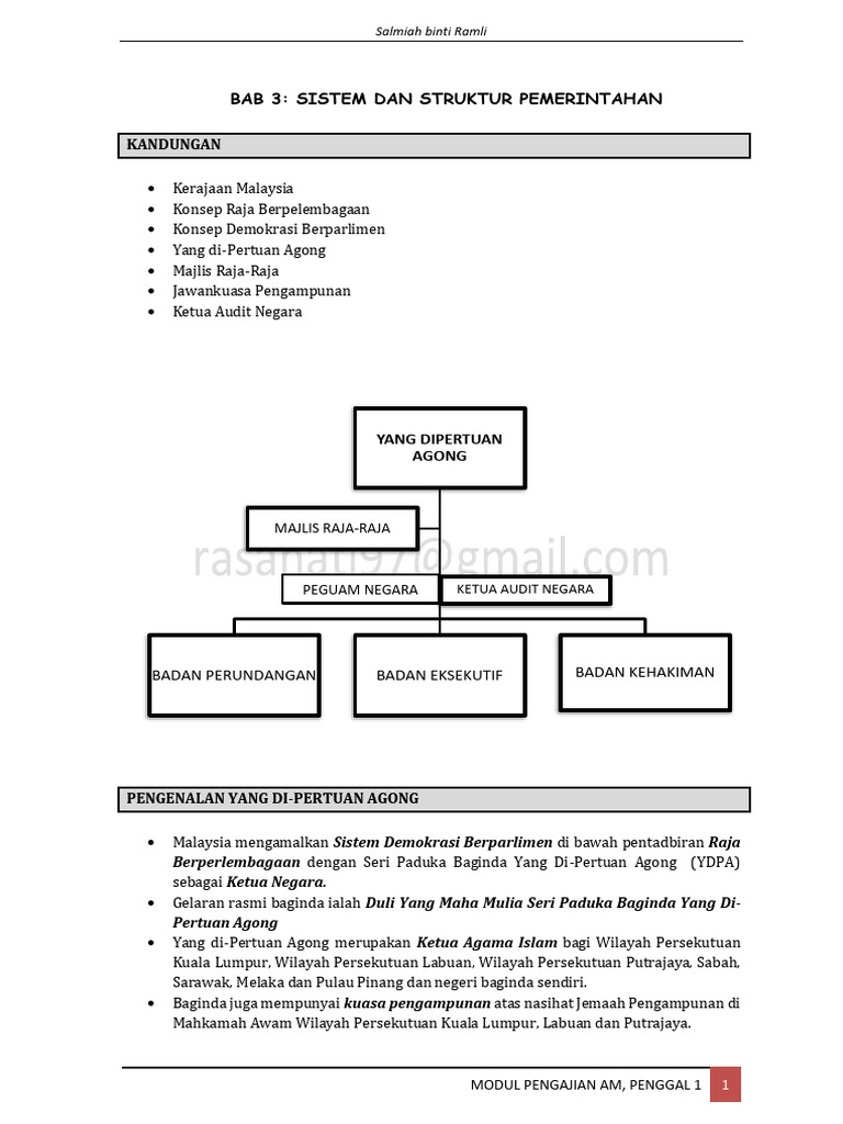 Modul Nota Pelajar - Bab 3 | PDF