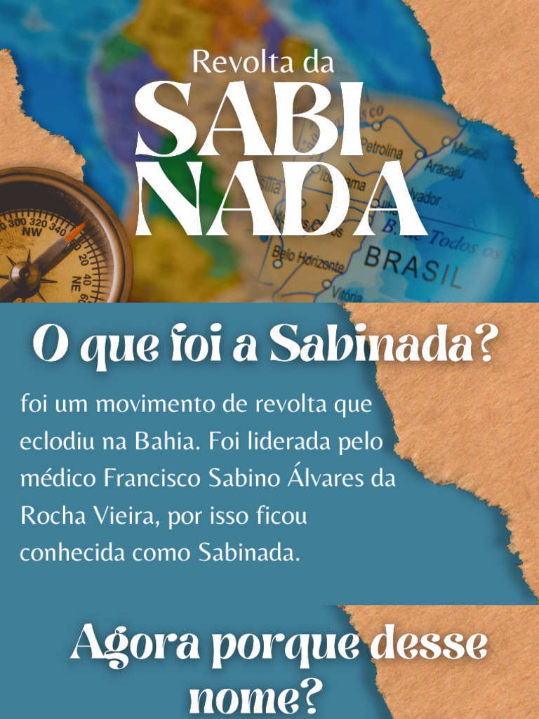 Sabinada: Revolta na Bahia em 1838 | PDF | História | Religião e ...