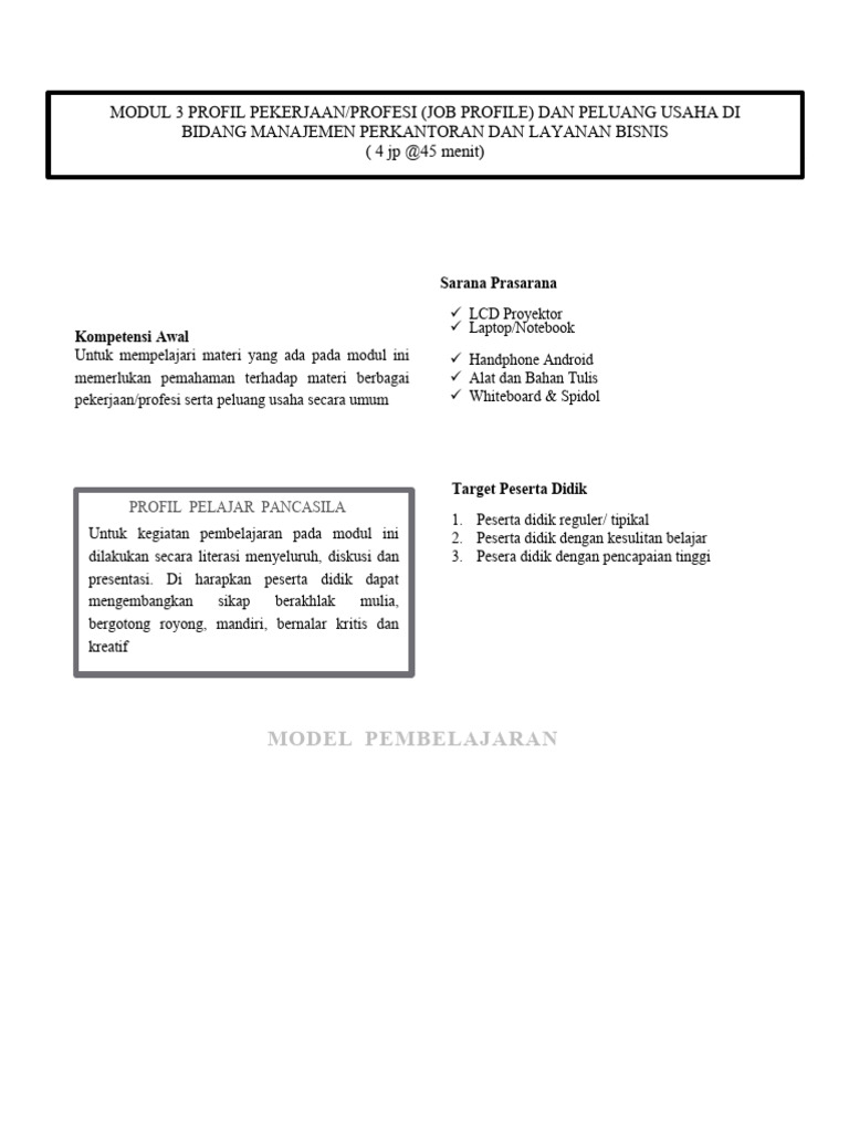 Modul Dasar Dasar MPLB Elemen 3 | PDF