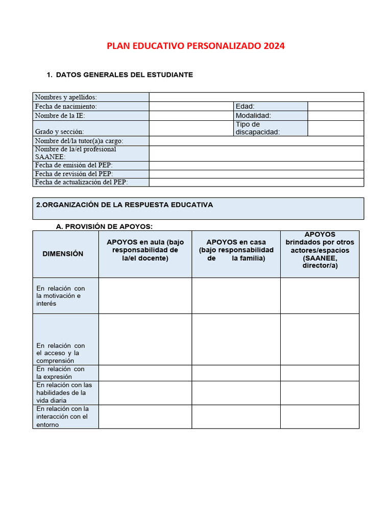Esquema Del Pep | PDF | Modificación de comportamiento | Aprendizaje