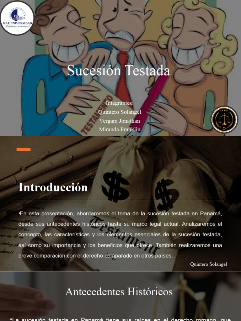 Sucesión Testada en Panamá: Guía Legal | PDF | Voluntad y testamento ...
