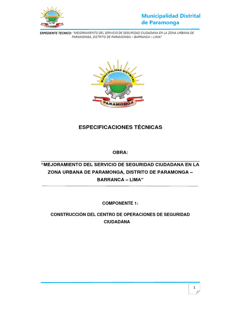 Componente 1 | PDF | Contratista general | Cambiar