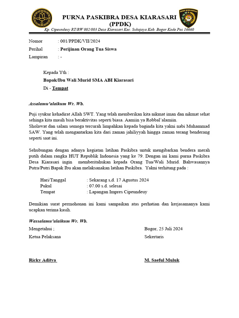 ARSIP SURAT PPD | PDF